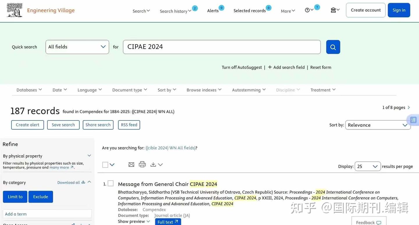 【EI检索通知】IEEE出版社ICPICS 2024，CIPAE 2024已全部EI检索 - 知乎