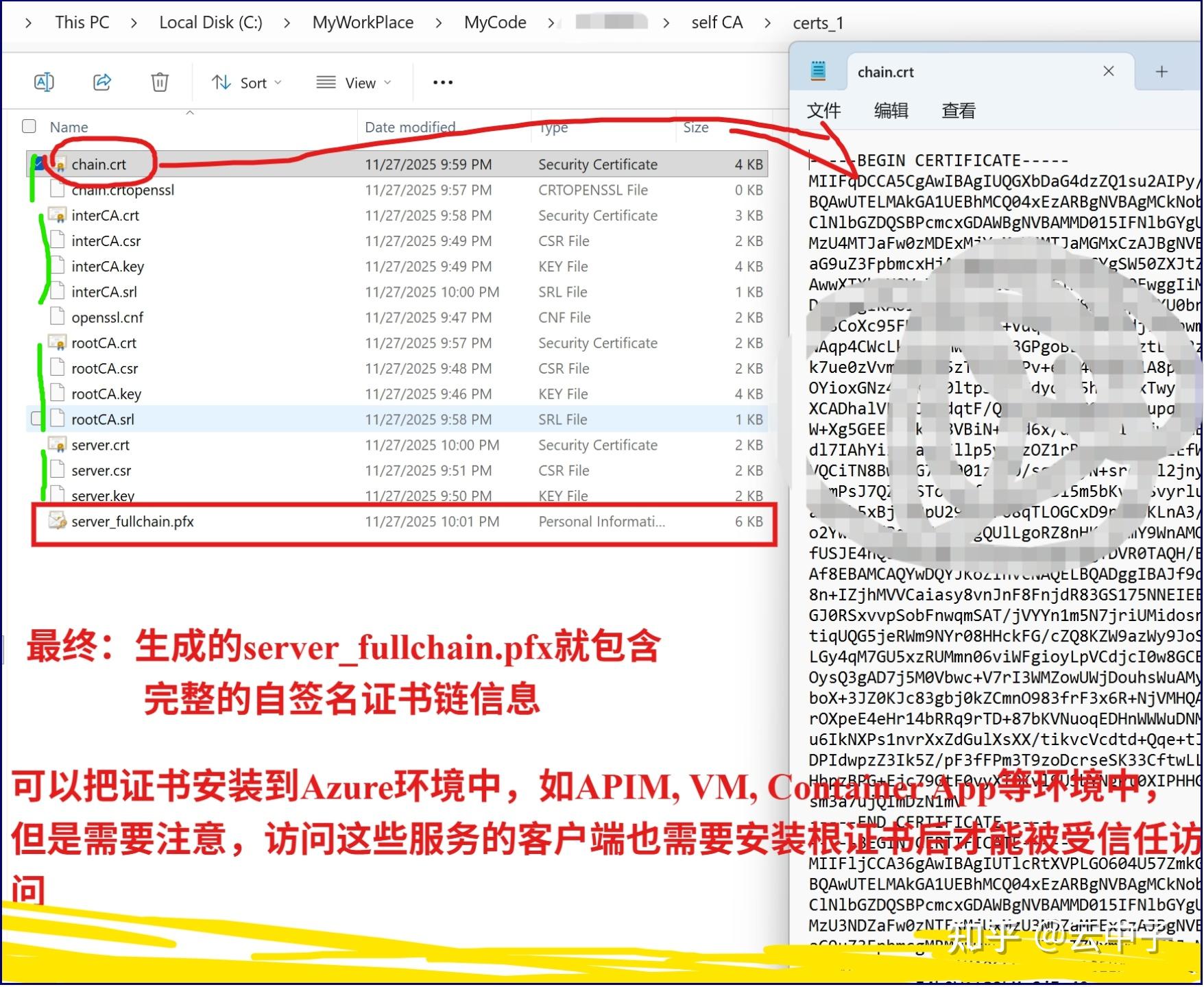 【Azure 环境】在Windows环境中使用OpenSSL生成自签名证书链步骤分享 - 知乎
