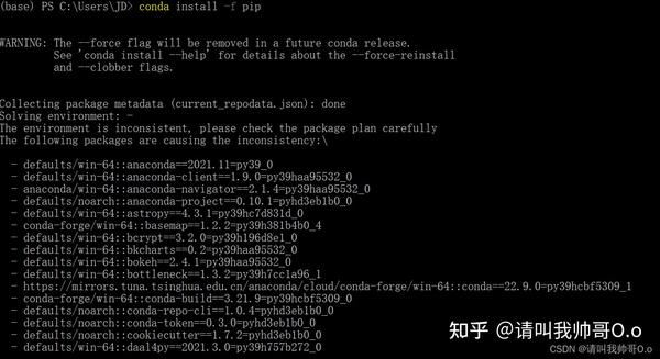 更新pip时误把pip卸载了，出现“Script file 'D:\Anaconda\Scripts\pip-script.py' is not present.” - 知乎