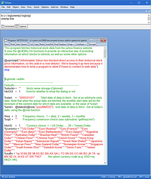EViews 统计计量软件介绍 - 知乎