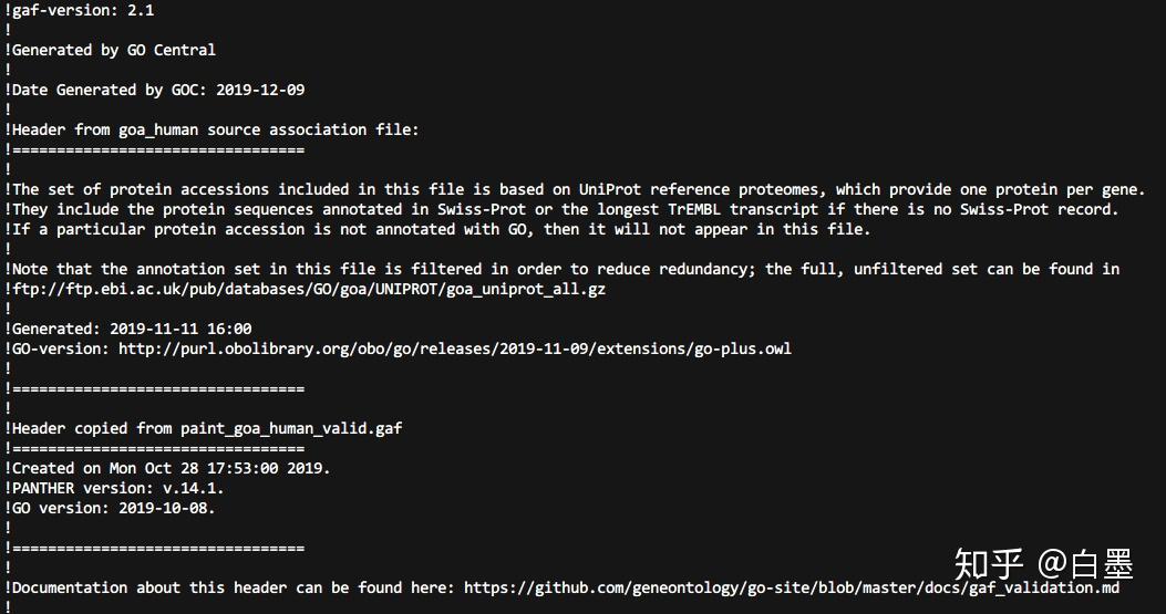 GO 注释文件 GAF 详解 - 知乎