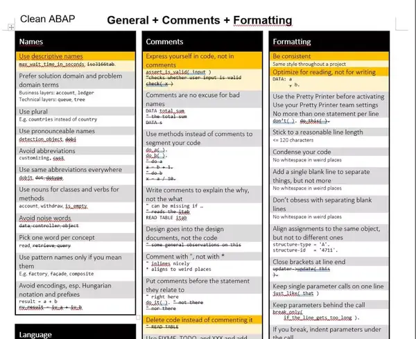 SAP官方发布的ABAP编程规范 - 知乎