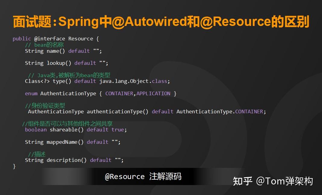 Spring中@Autowired和@Resource的区别 - 知乎