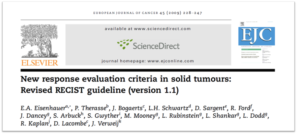RECIST（v1.1）— 实体瘤疗效评估标准 1 - 知乎