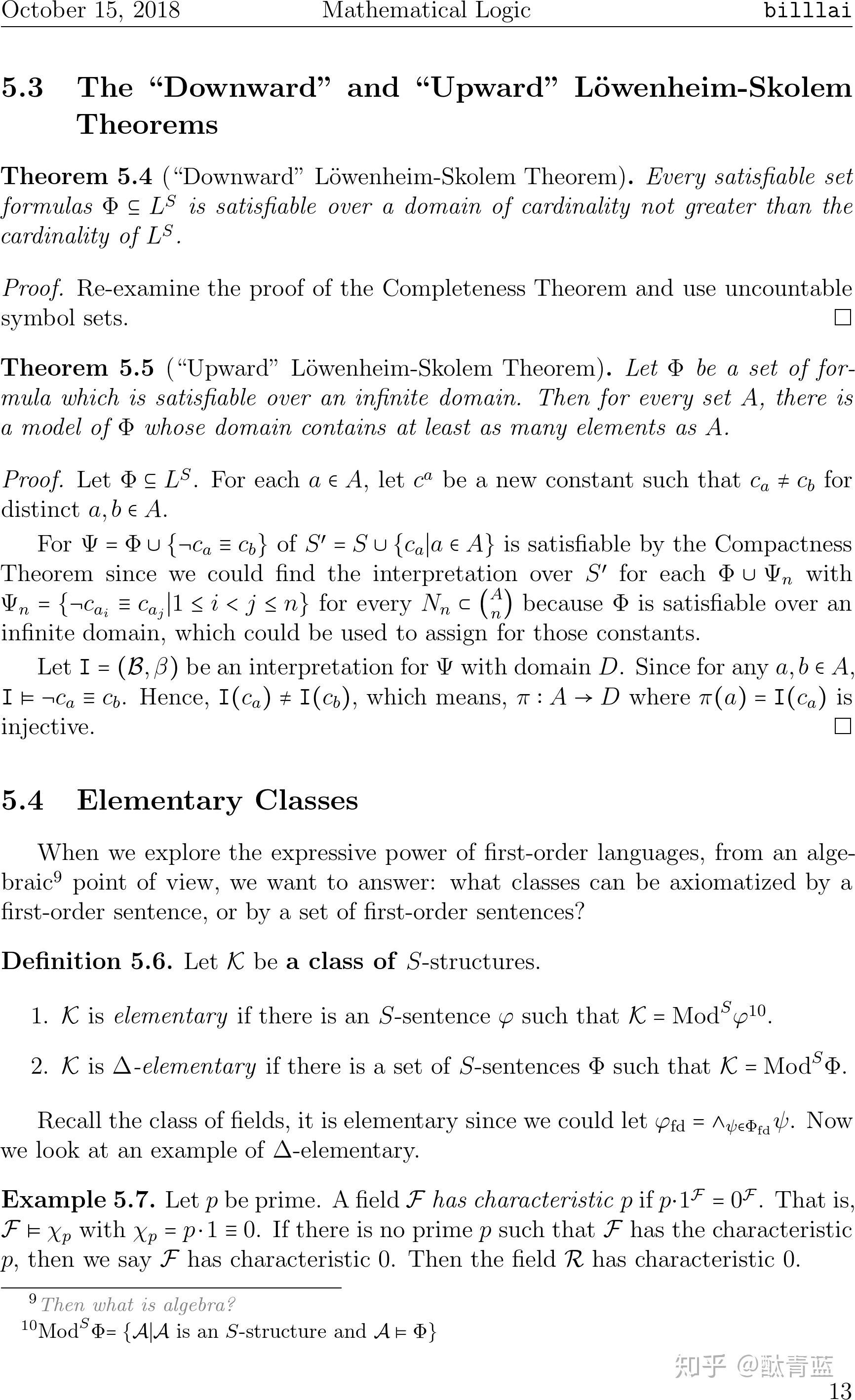 Notes of Mathematical Logic - 知乎