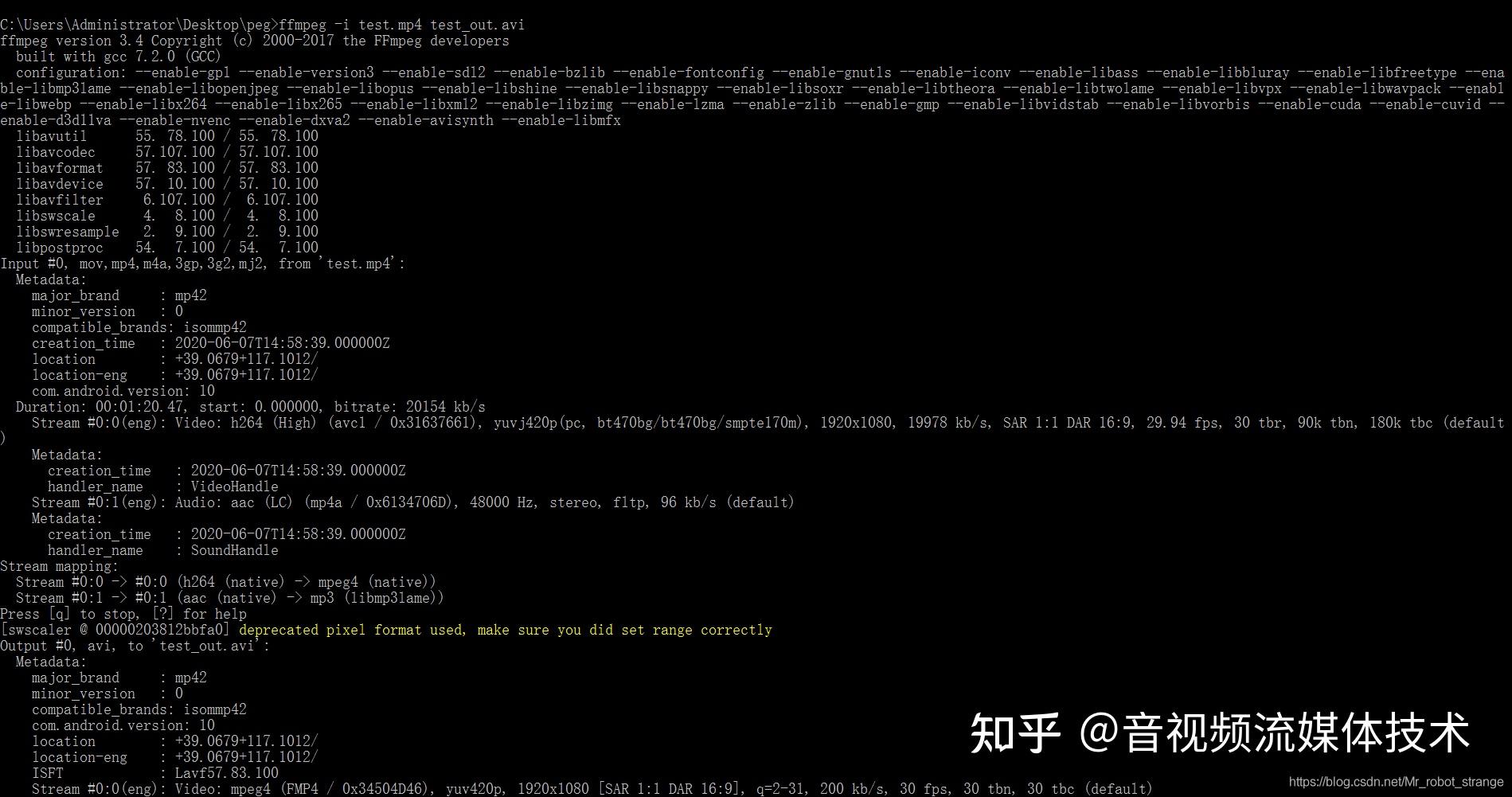 FFmpeg三大工具--ffmpeg - 知乎