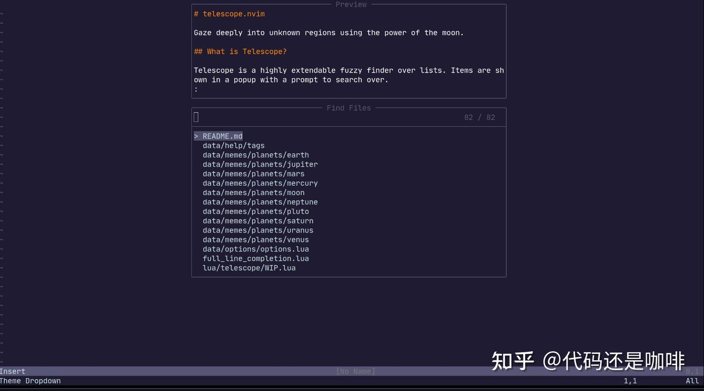 Vim/Neovim 全文检索插件 -- telescope.nvim - 知乎