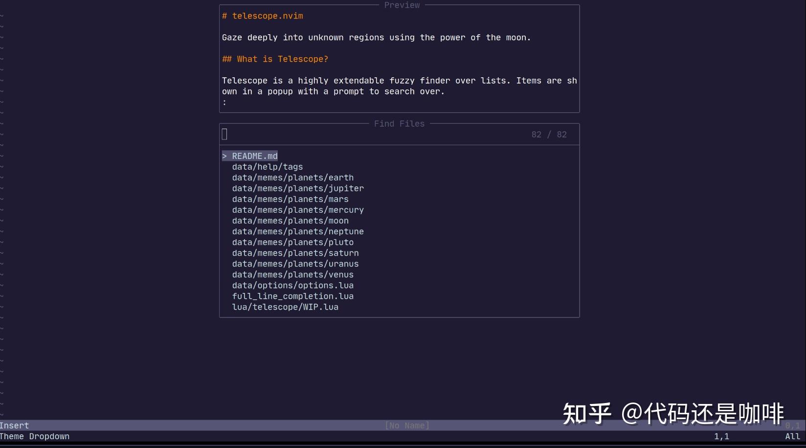 Vim/Neovim 全文检索插件 -- telescope.nvim - 知乎