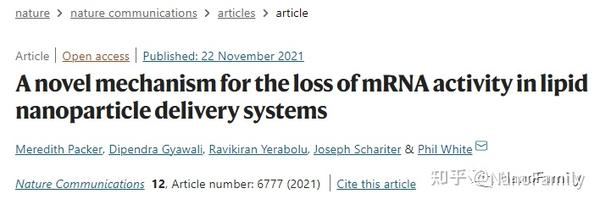 Moderna研究团队发现影响LNP-mRNA稳定性的因素和背后机制 - 知乎