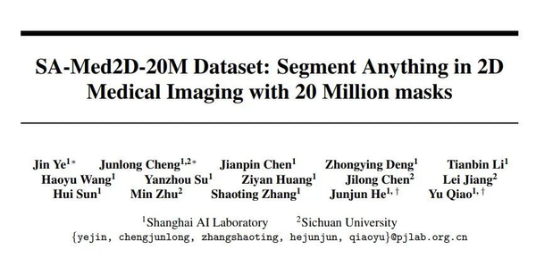 SAM-Med2D数据开源！超大规模医学分割数据集SA-Med2D-20M可下载 - 知乎