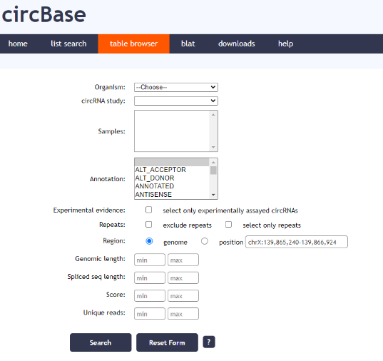 circBase 数据库：专注研究环状RNA - 知乎