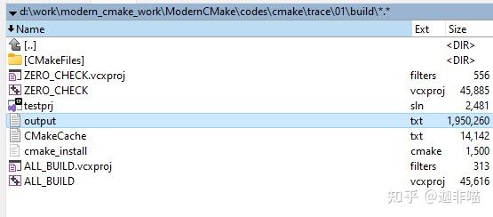 CMake+cmake --trace .. >> output.txt 2>&1简单测试 - 知乎