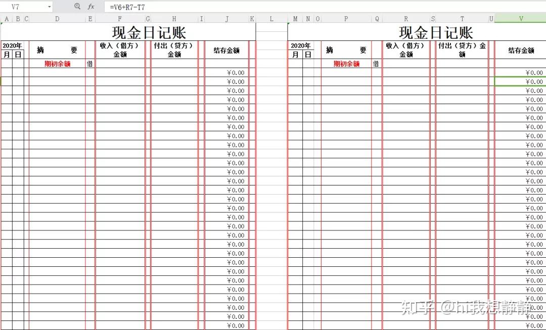 财务全套账模板xls(自带公式) 知乎