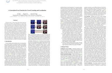 论文阅读笔记：A Generalized Loss Function for Crowd Counting and Localization - 知乎