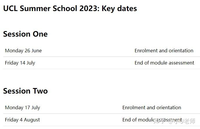 2023 UCL 伦敦大学学院开放线下暑校申请 - 知乎