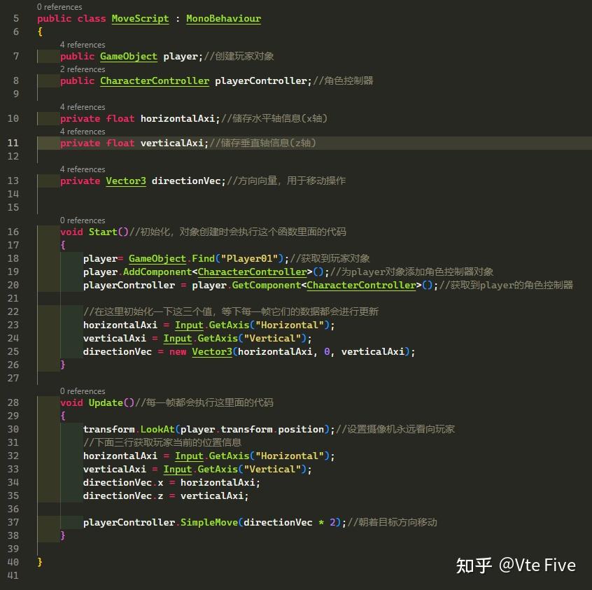 unity3D学习笔记-----简单地控制物体移动 - 知乎