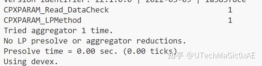 在CPLEX Python API中使用参数 - 知乎