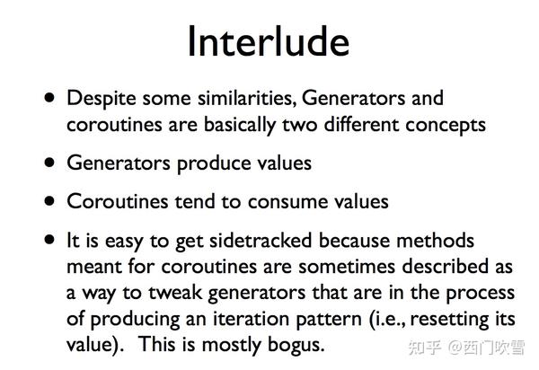 Python generator & coroutine - 知乎