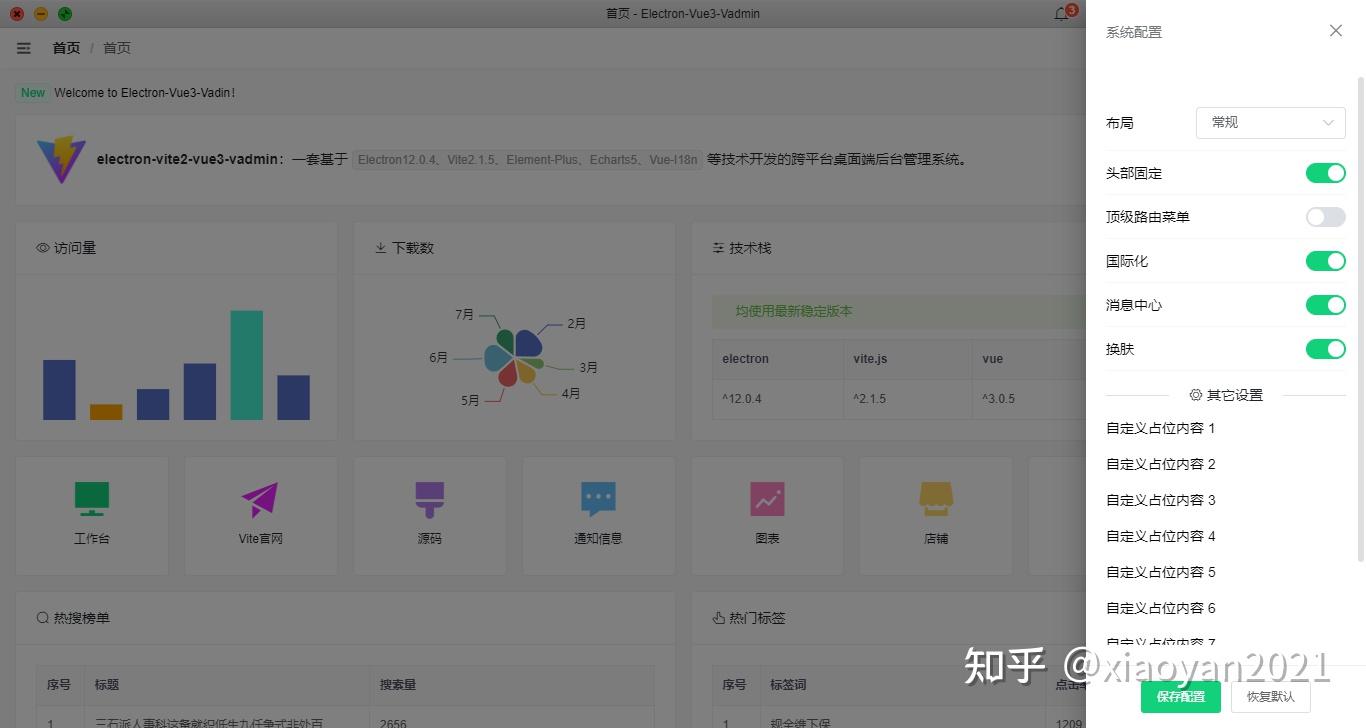 electron-vue3-vite2-admin 一款轻美UI客户端后台管理平台|Electron-vue3后台 - 知乎