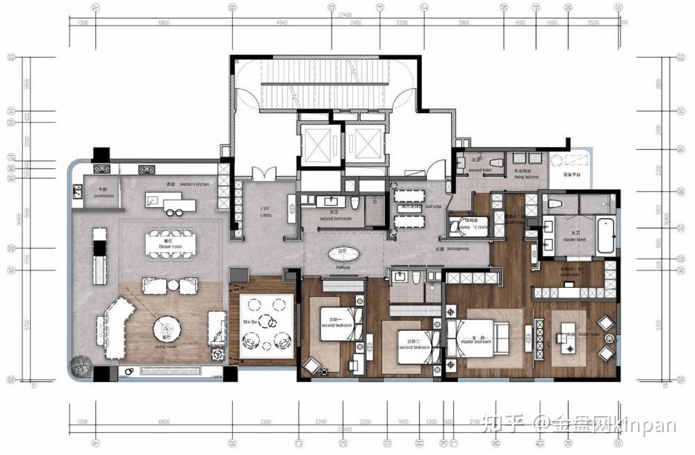 210㎡以上大平层户型设计,布局＋趋势解读 - 知乎