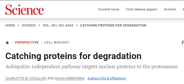 重大进展！Science：科学家发现全新的蛋白降解系统，一个历经半个世纪的谜被解开..... - 知乎