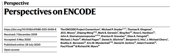 Nature |DNA元件百科全书（ENCODE）计划, 全面注释基因组元件 - 知乎