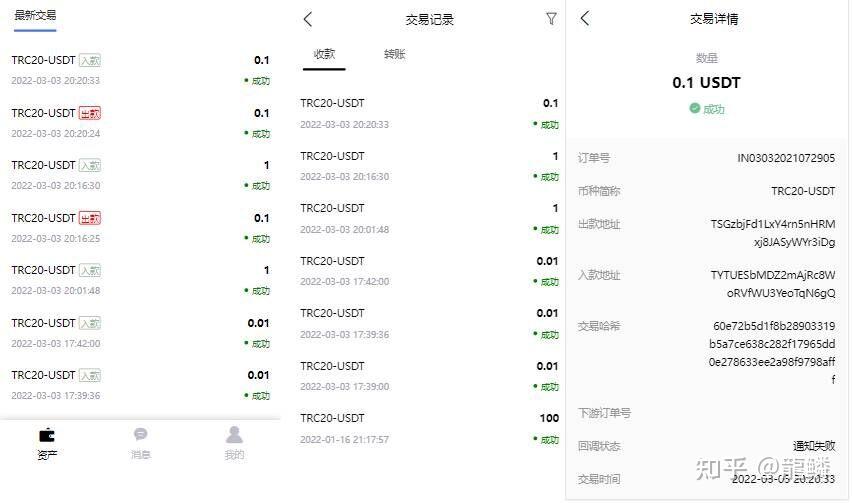USDT自动充提api接口/TRC20支付系统/ERC20支付系统 - 知乎