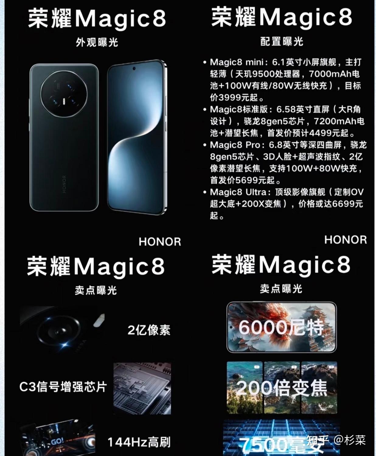 荣耀Magic8系列手机：10月15日登场 ，将于大家首次亮相 - 知乎