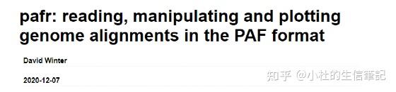 minimap2序列比对(pfar包可视化) - 知乎