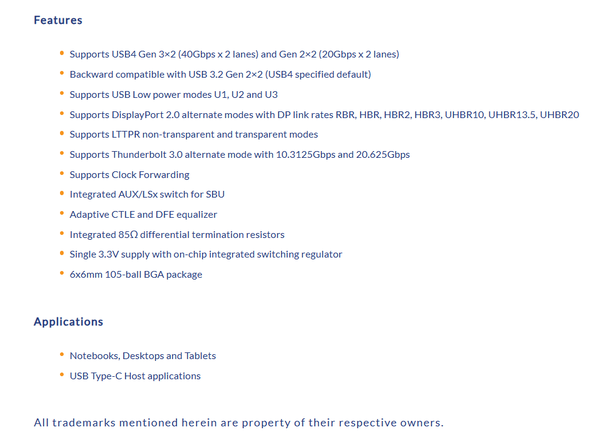 JHL9020R、KM864741、KM864742、PS8830、PS8833五款USB4 ReTimer芯片优势解析 - 知乎