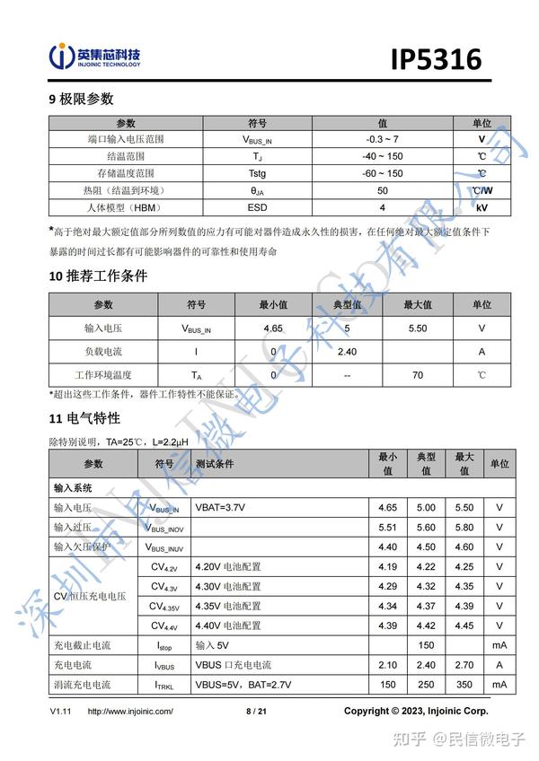 英集芯IP5316是一款集成升压转换器、锂电池充电管理、电池电量指示的多功能电源管理SOC民信微 - 知乎
