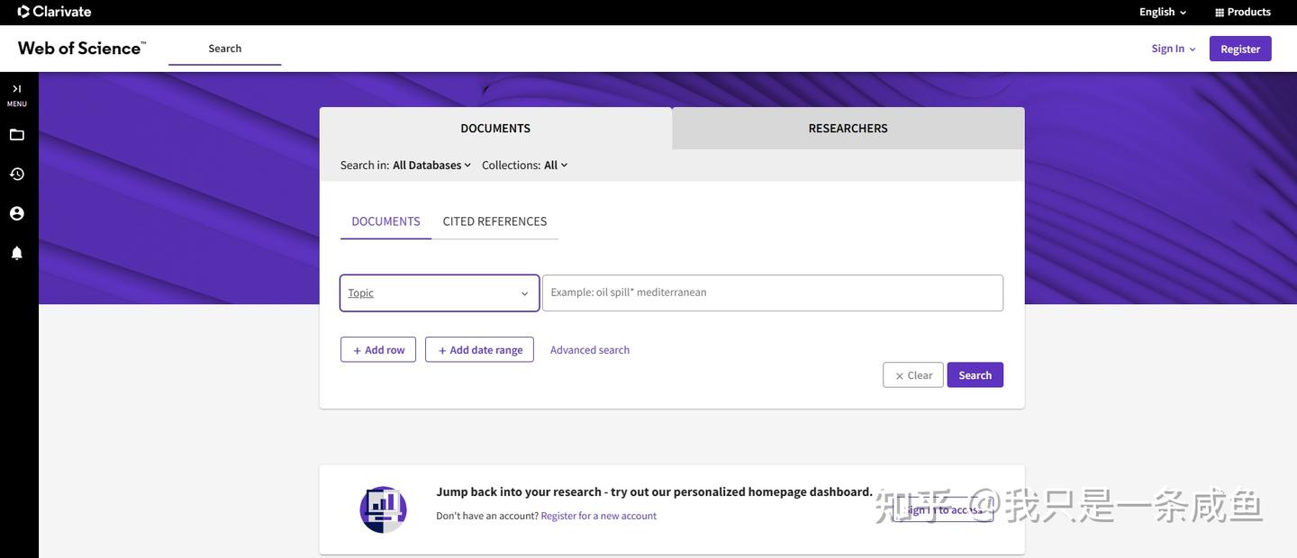 Web of Science使用手册 - 知乎