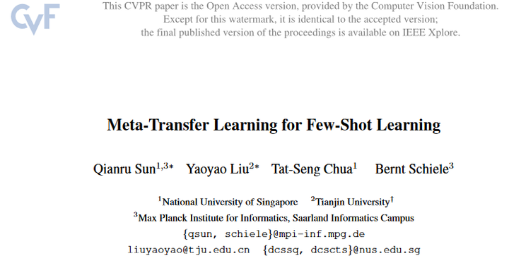 论文阅读笔记【4，Meta-Transfer Learning 】 - 知乎