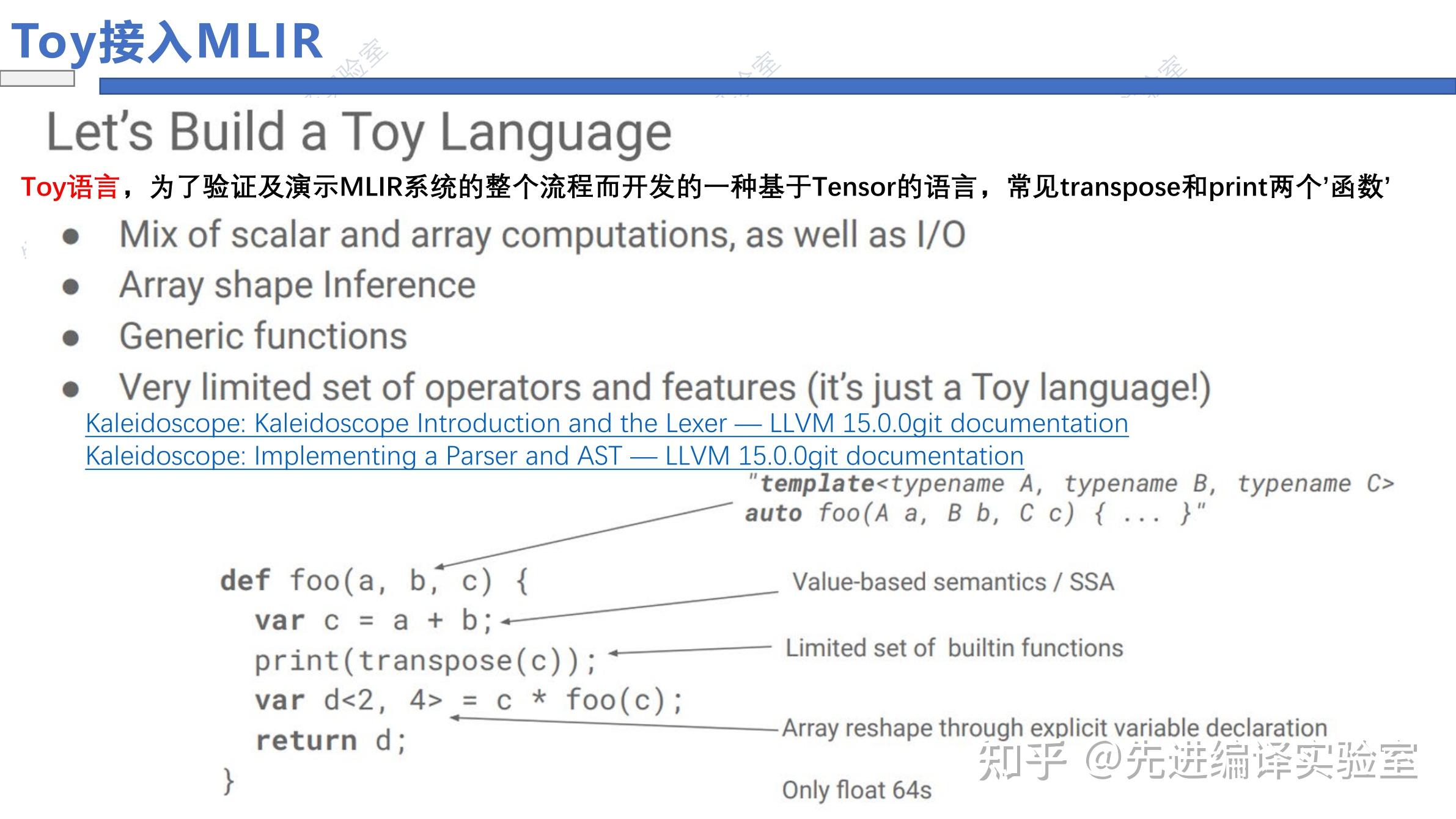 人工智能编译器mlir 官方入门教程讲解 Ppt 知乎