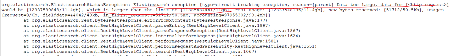 Elasticsearch circuit_breaking_exception, Data too large异常案例 - 知乎