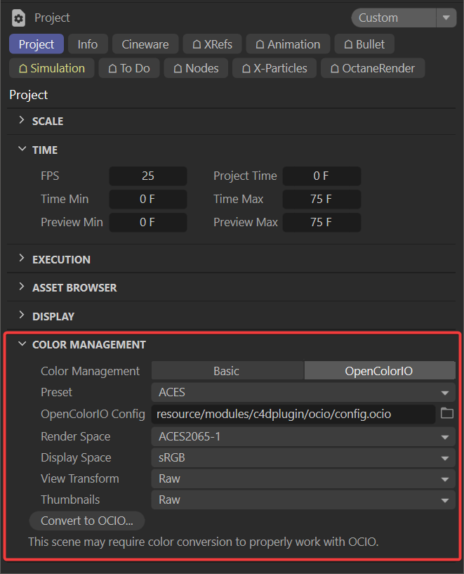 Octane ACES/OCIO如何设置？ - 知乎