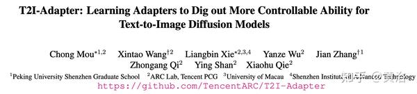 T2I-Adapter: 在文本-到-图像扩散模型中学习适配器挖掘更多可控制能力 - 知乎