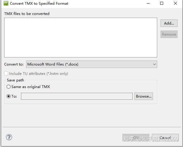 Convert TMX to other files - 知乎