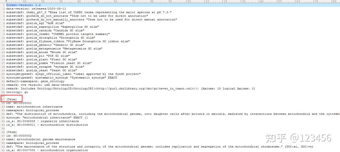 go.obo提取GO，name,namespace - 知乎