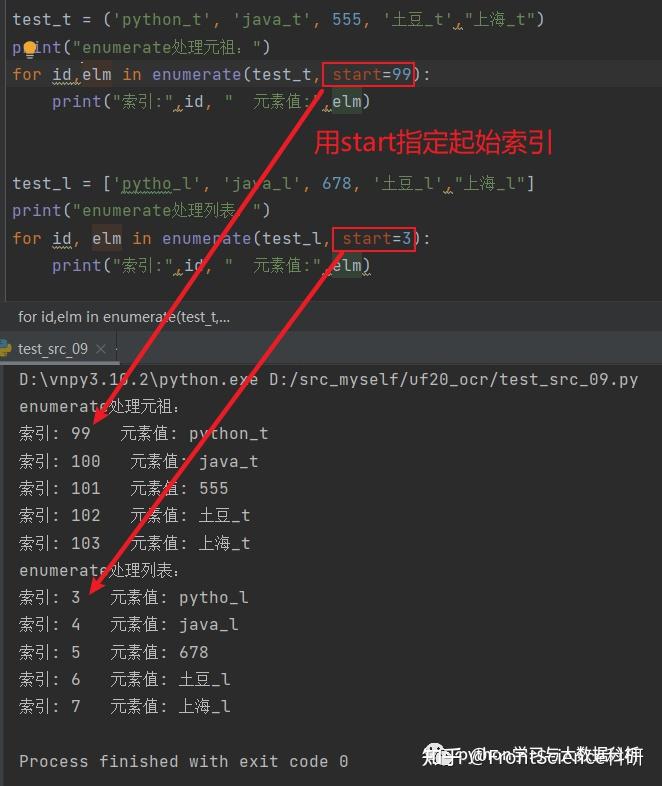 Python基础：enumerate和for有什么区别？ 知乎