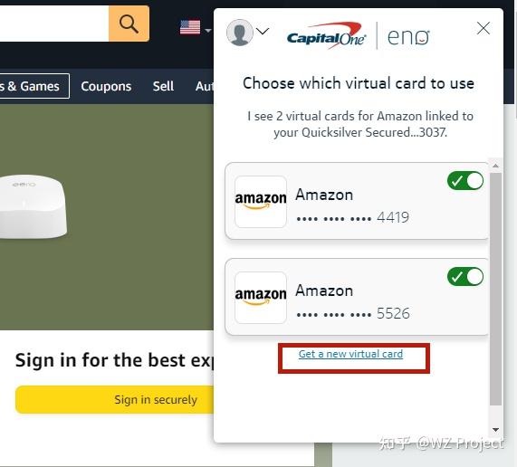 通过Capital One Eno插件无限量免费生成虚拟信用卡 - 知乎