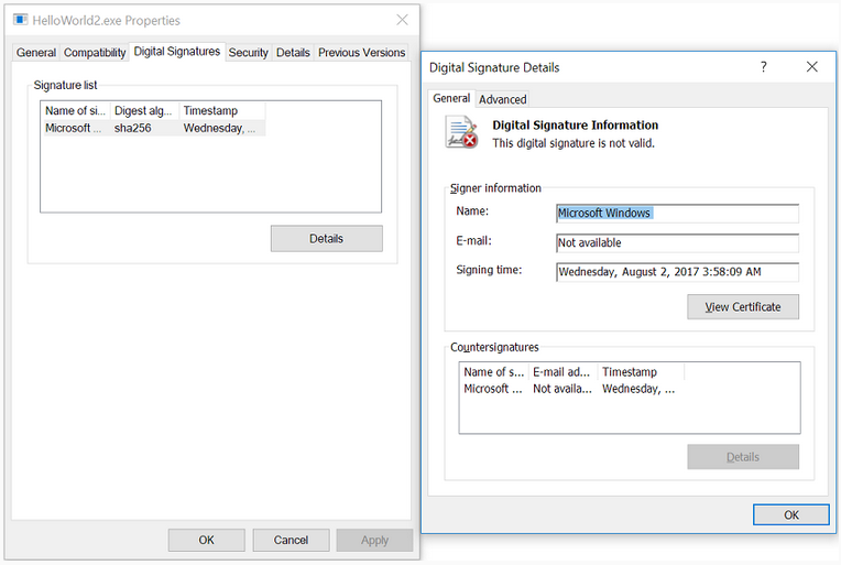 Authenticode签名对未签名代码的应用 - 知乎