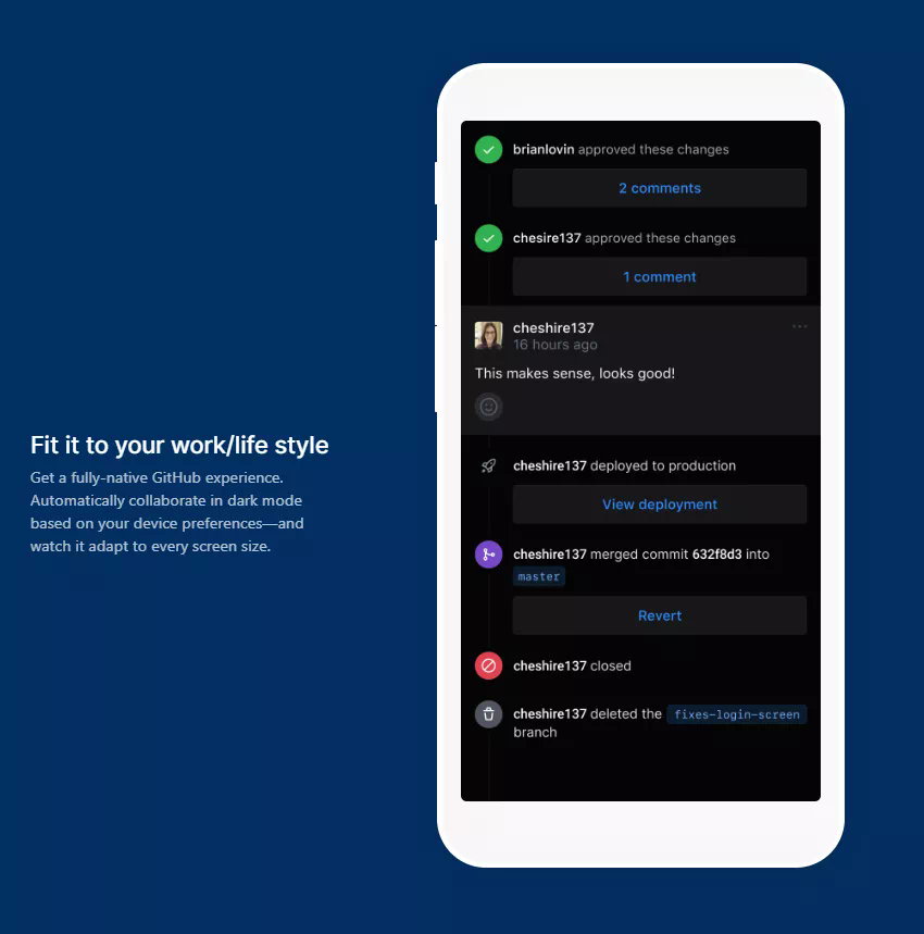 GitHub移动App上线：四大特性，手机端无缝完成git任务 - 知乎