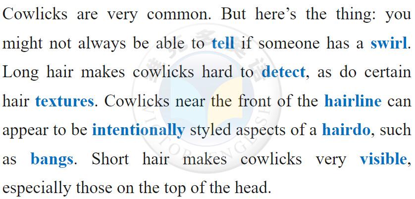 cow 是牛，lick 是舔，cowlick 是什么？ - 知乎