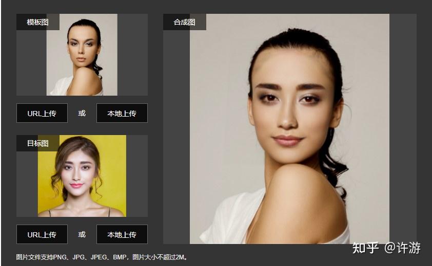各平台图像人脸融合效果对比 知乎