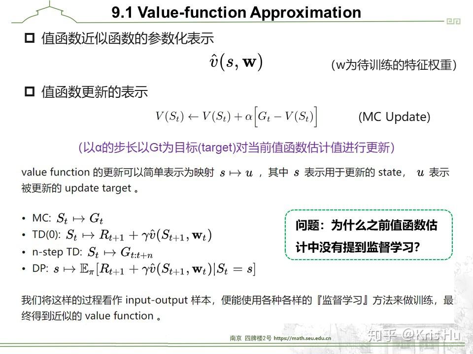 Chapter 9: On-policy Prediction with Approximation - 知乎