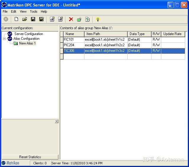【教程】Matrikon OPC使用教程连载（二） - 知乎