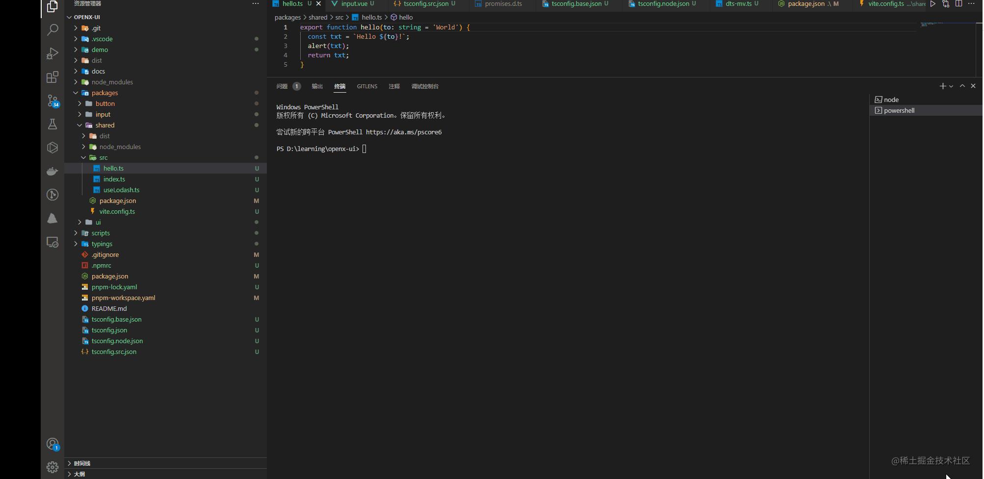 【从 0 到 1 搭建 Vue 组件库框架】2 在 Monorepo 模式下集成 Vite 和 Typescript 下 知乎