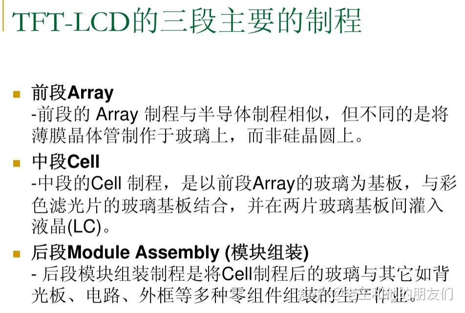 TFT－LCD工艺流程 - 知乎