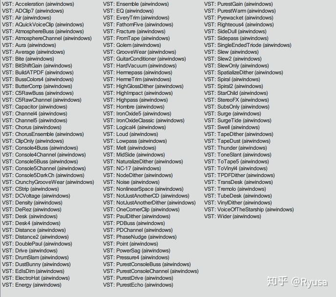 Airwindows 入门指南 - 知乎